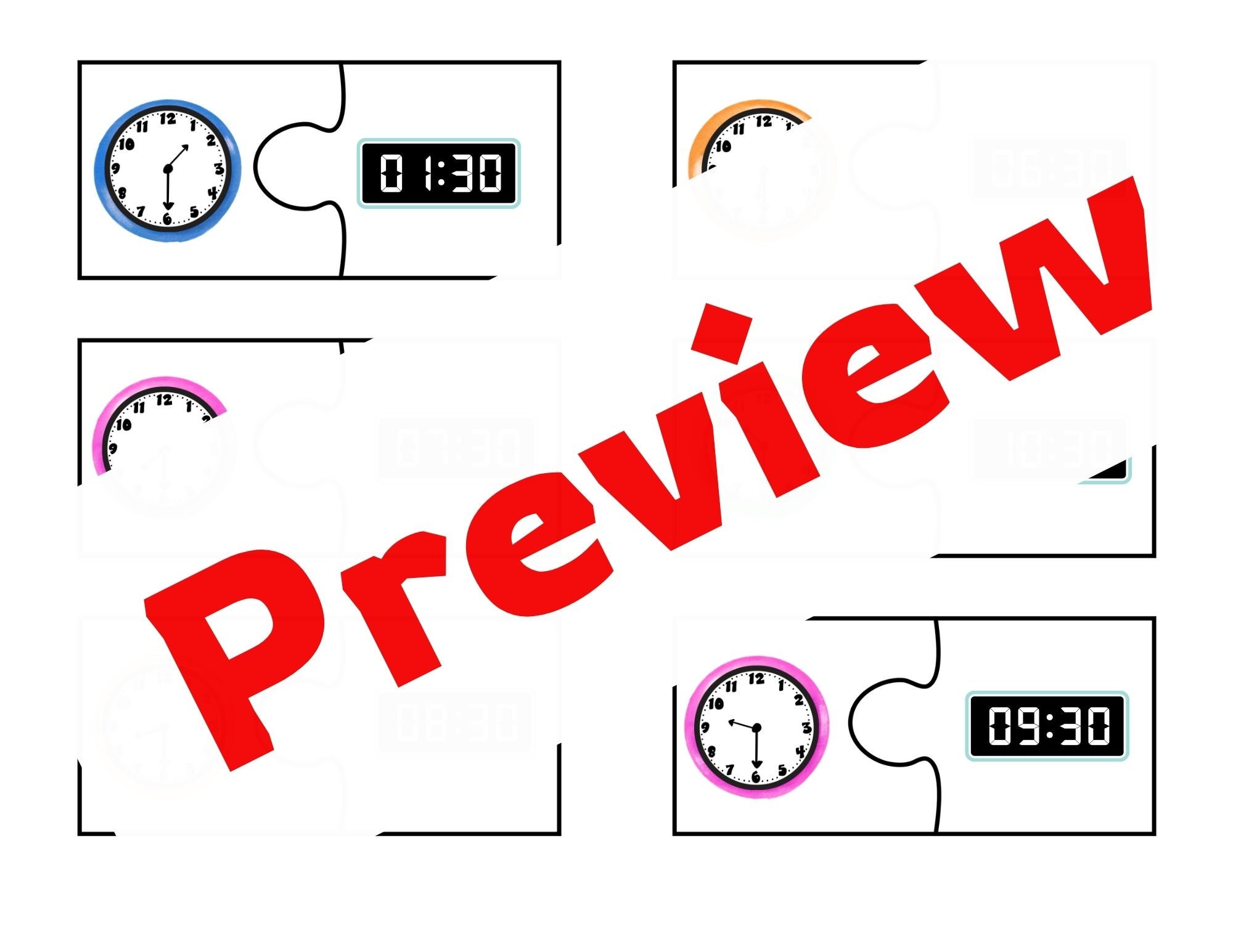 Telling Time Puzzle Telling Time Worksheets Kids Puzzles Math ...