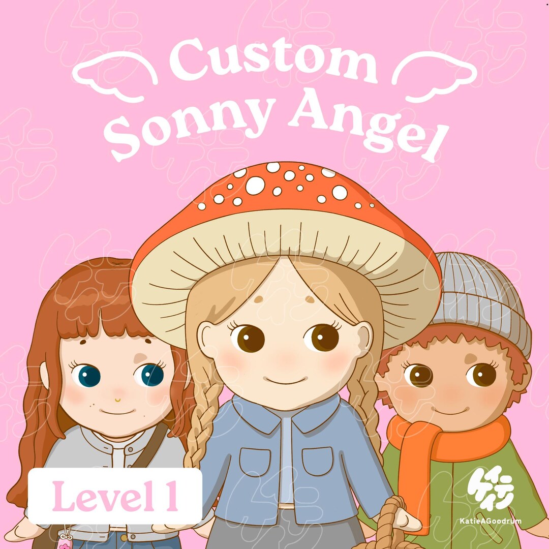 Custom Sonny Angel Doll Inspired Portrait Drawing - Level 1 - Etsy