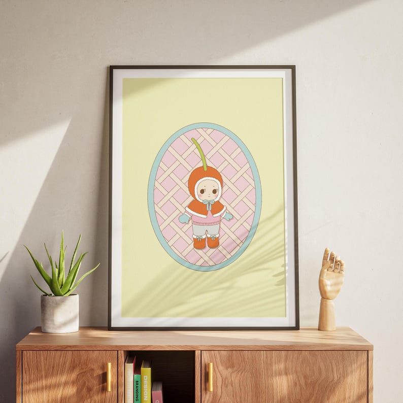 Cute Kawaii Kewpie Sonny Angel Christmas Cherry Cherub Trinket Matte ...