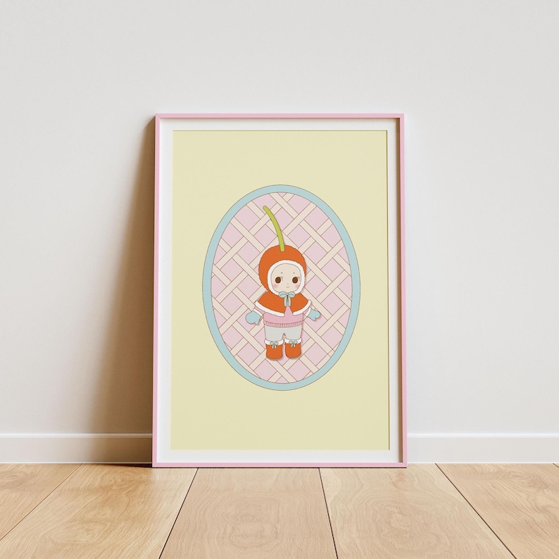 Cute Kawaii Kewpie Sonny Angel Christmas Cherry Cherub Trinket Matte ...