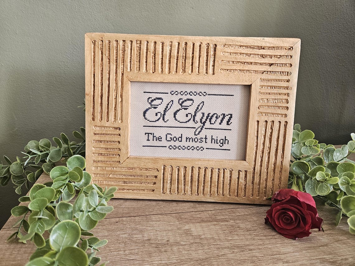 El Elyon Names of God Series Faith Cross Stitch Design Pattern Pdf - Etsy