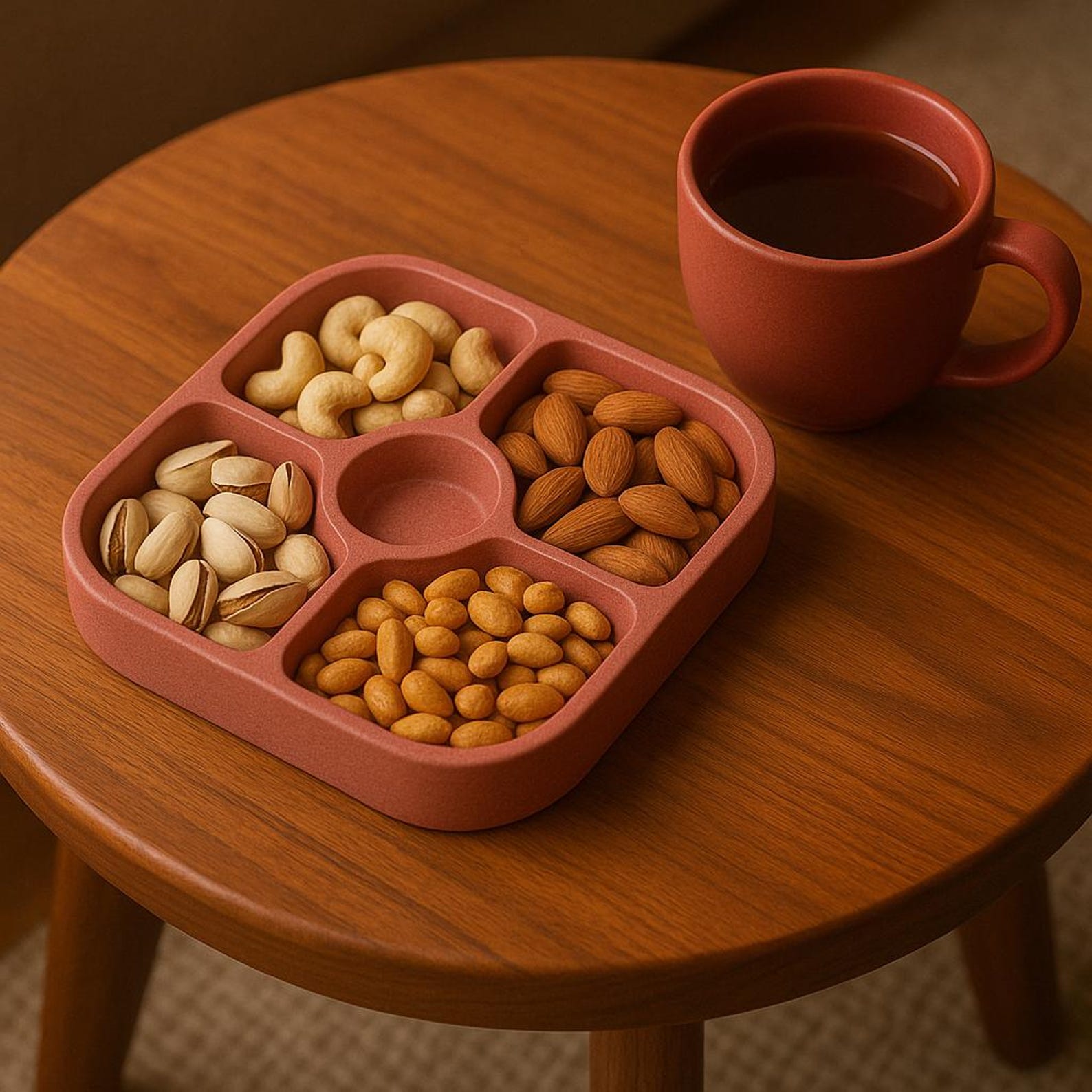 Modern Multi-compartment Snack Tray 3D Model | STL File | Digital ...