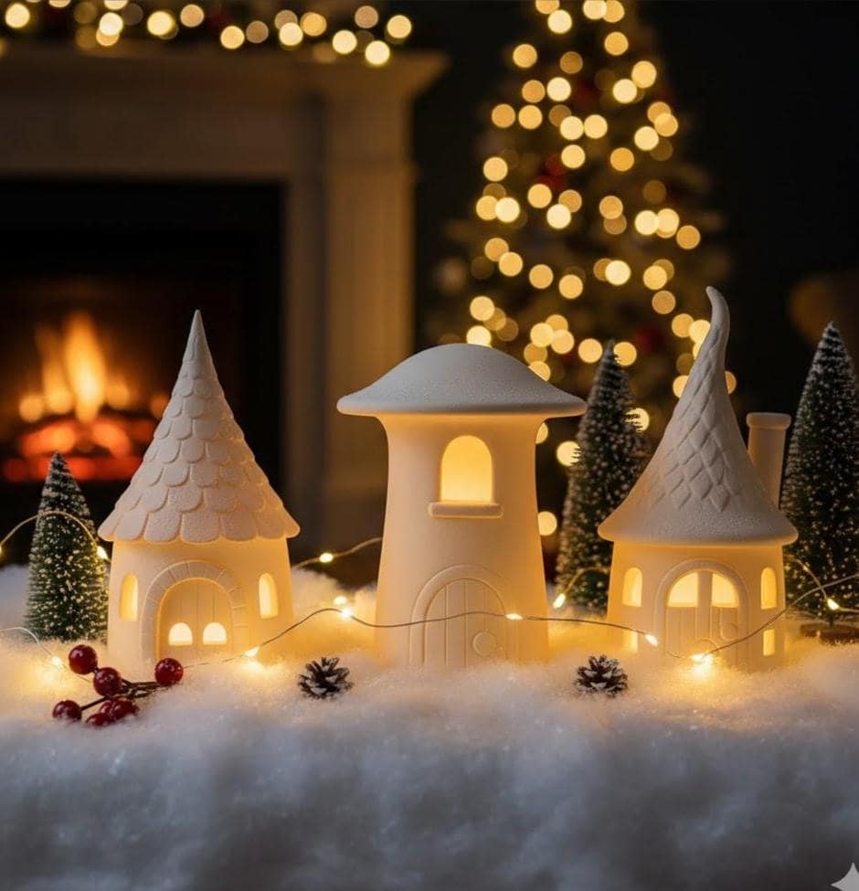 3 Fairy House Set – 3D Printable STL Models for Led/tealight Use (3 ...