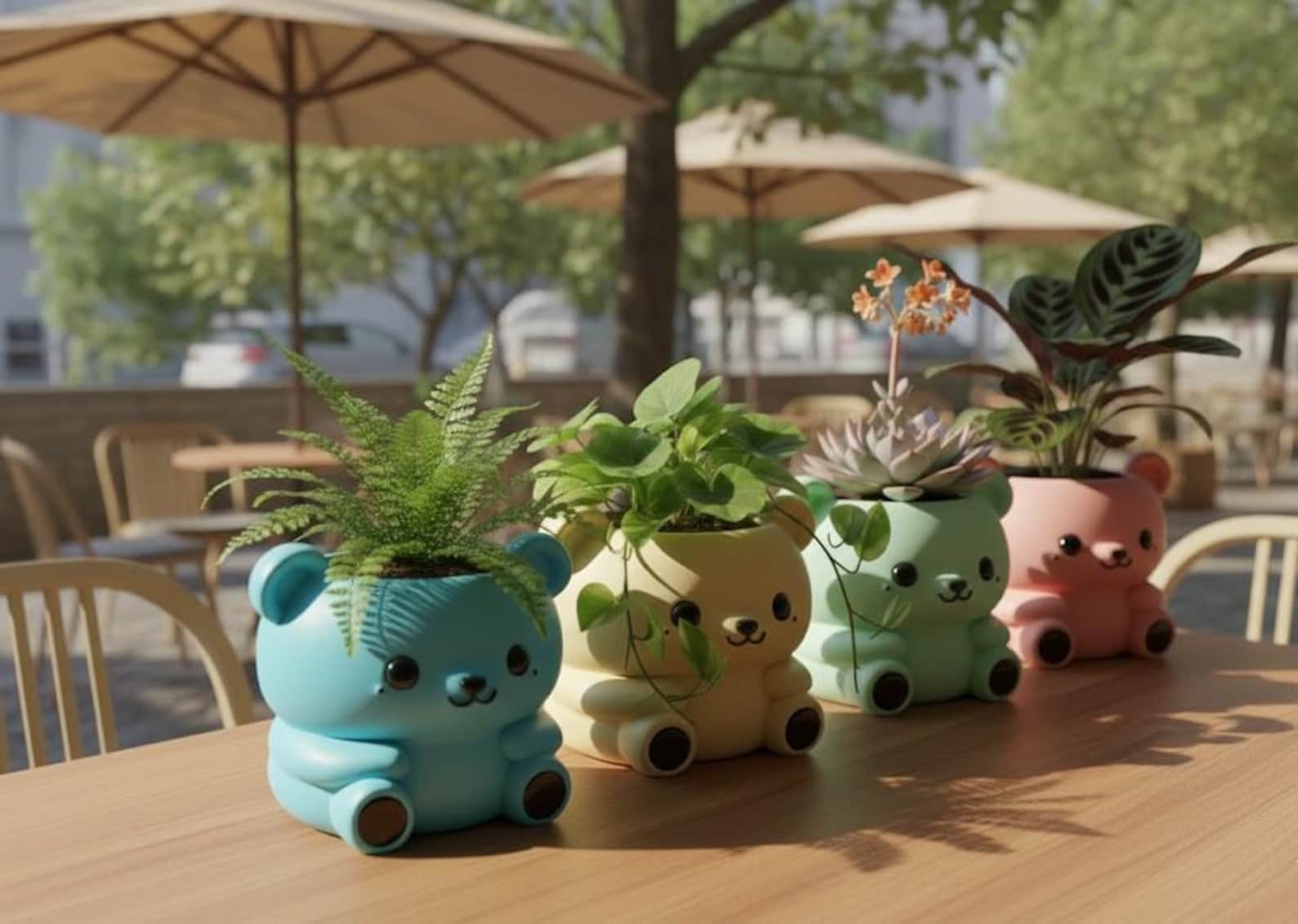 Bear Planter STL | Character Plant Pot 3D Print File | Decorative Mini ...
