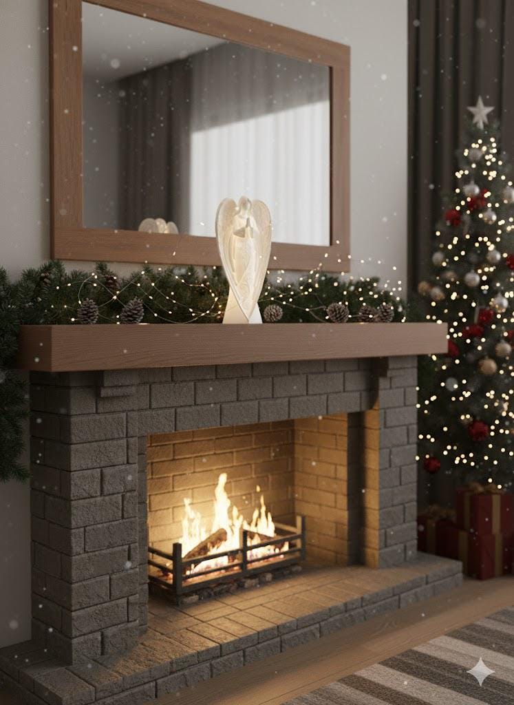 Light up Angel Statue STL File | 3D Print Model, Christmas Mantel Decor ...