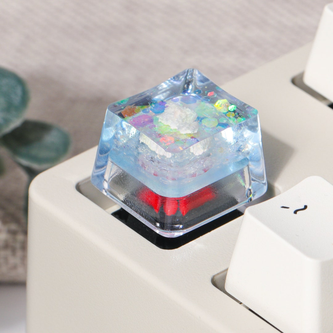 Blue Sky & Clouds Resin Keycap,1u Keycap, SA Keycap, Nature Landscape ...
