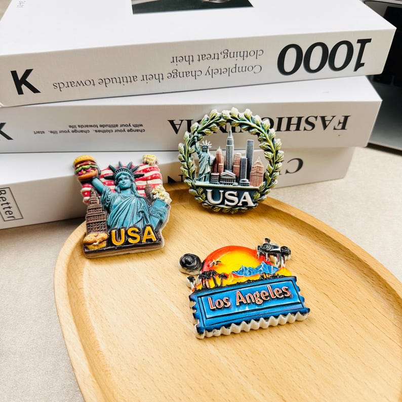 USA Landmark Souvenir Magnet Collection: 3D Fridge Decor - Etsy