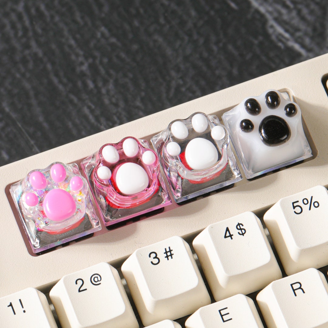 Cat Claw Keycap, Backlight Keycap, Cute Resin Keycap, ESC Keycap ...