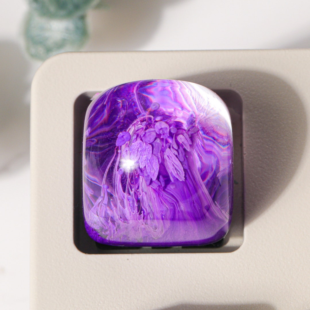 PLANTS Artisan Keycap, Resin Keycap for Handmade Gift, 1u Keycap ...