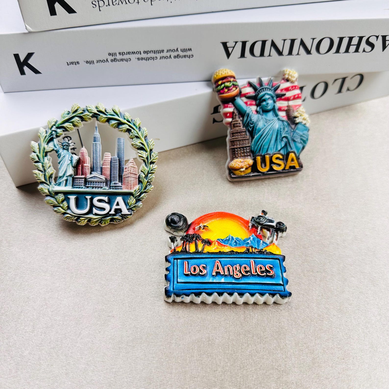 USA Landmark Souvenir Magnet Collection: 3D Fridge Decor - Etsy