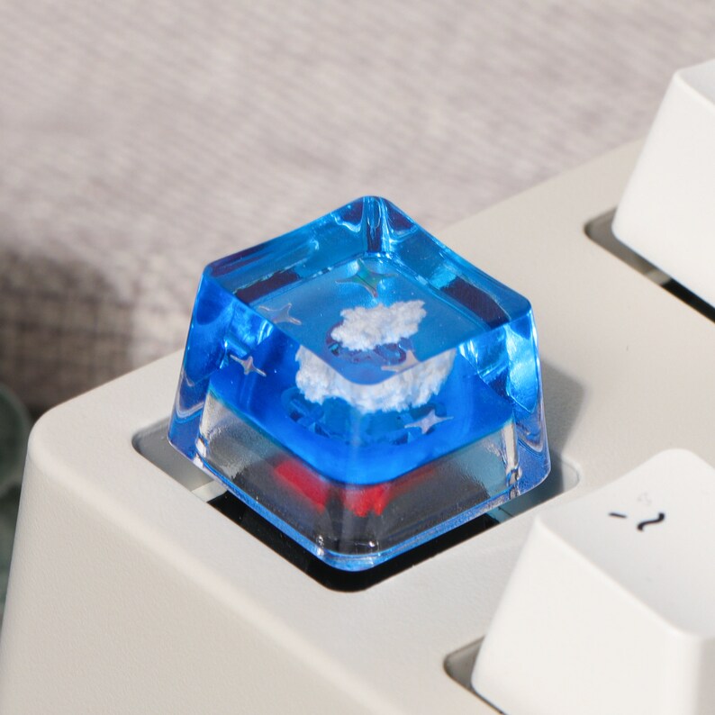 Starry Sky Keycaps, Resin Keycap, 1u Keycap, Night Sky Aesthetic for ...