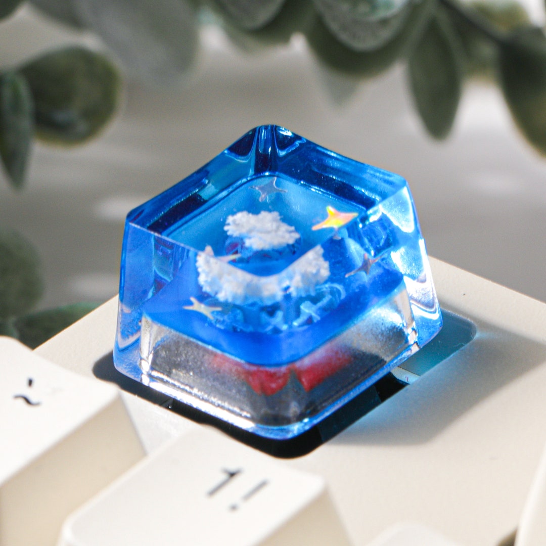 Starry Sky Keycaps, Resin Keycap, 1u Keycap, Night Sky Aesthetic for ...