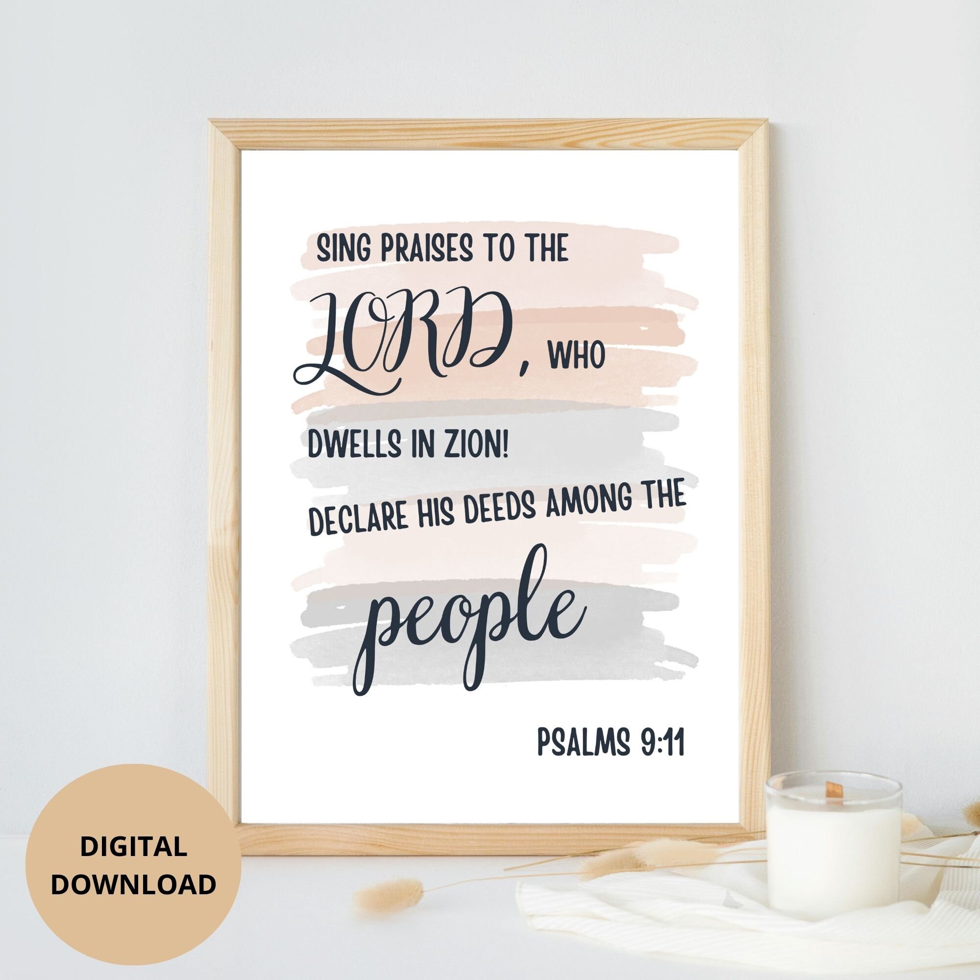 Printable Bible Verses for Framing - Etsy