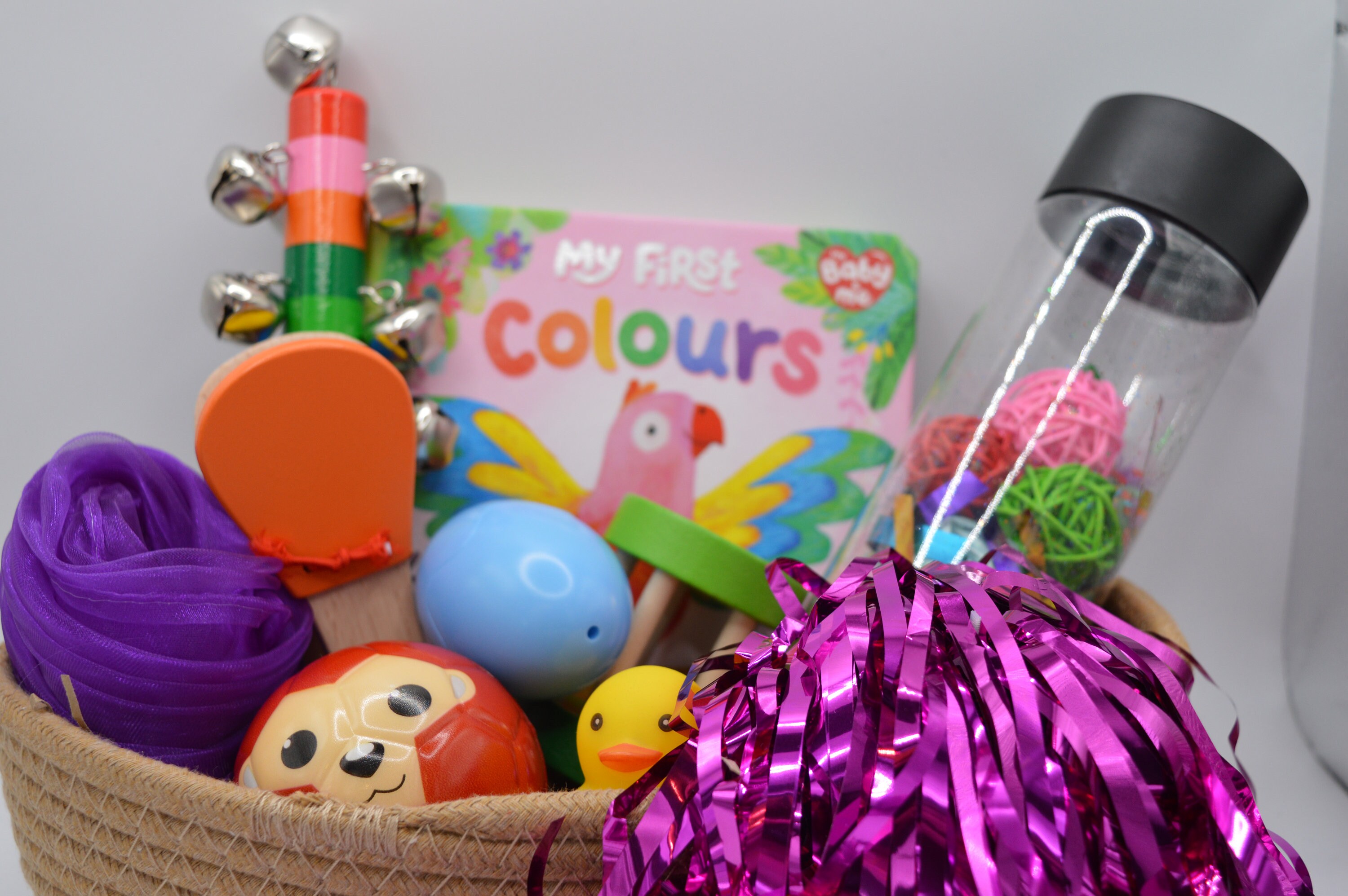 Colour Themed Treasure Basket Treasure Basket-small Baby Basket, Baby ...