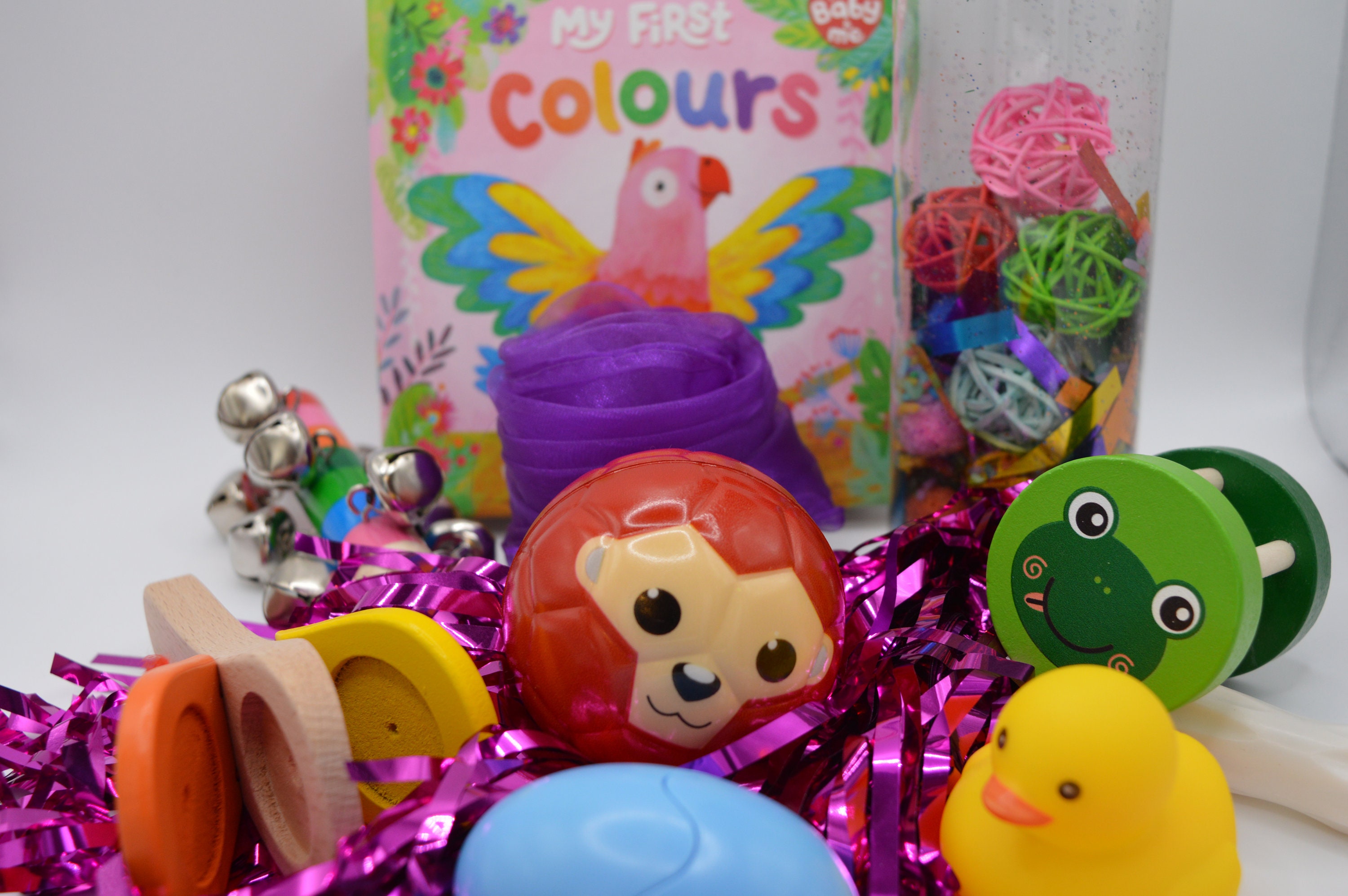 Colour Themed Treasure Basket Treasure Basket-small Baby Basket, Baby ...