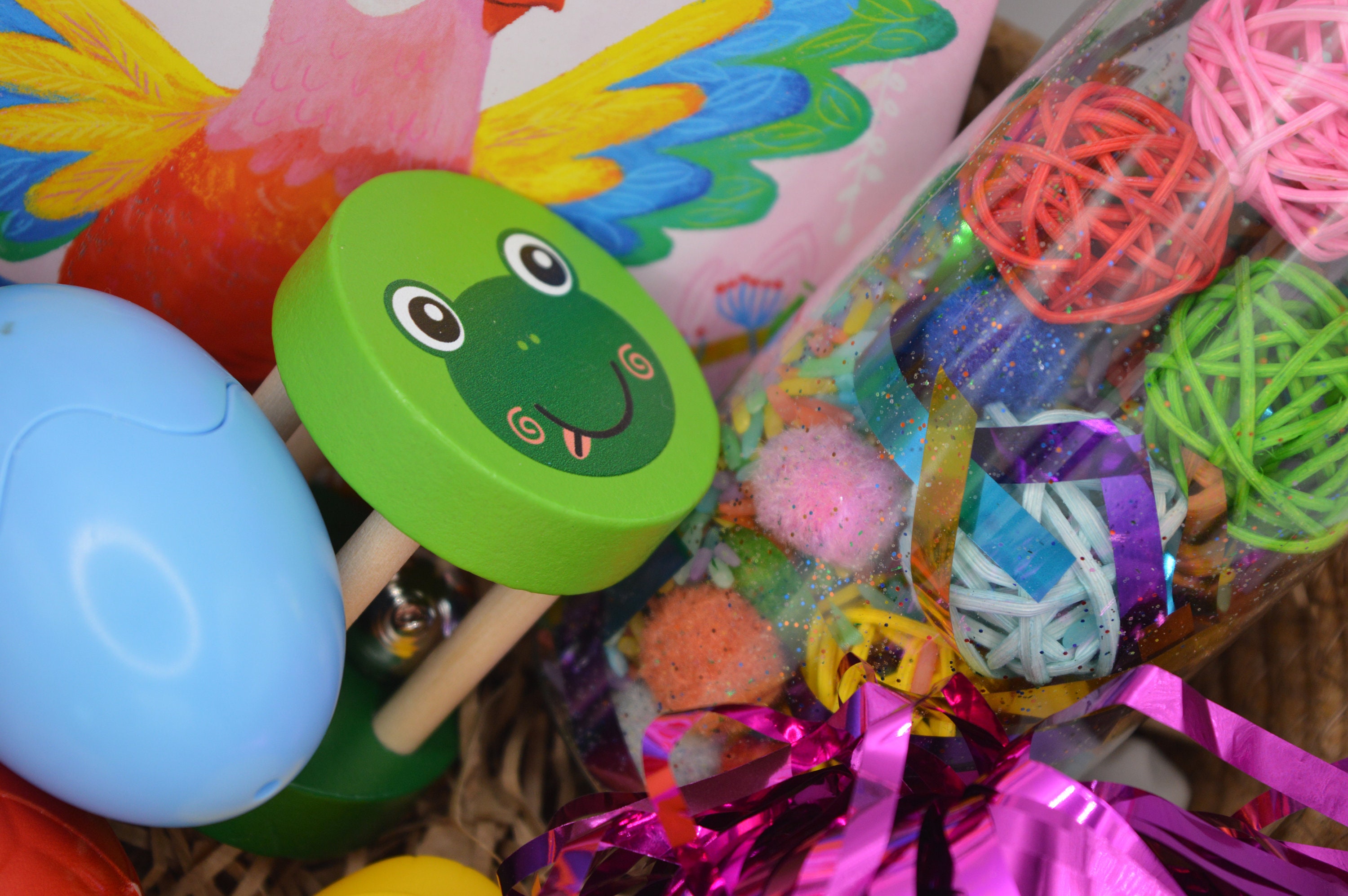 Colour Themed Treasure Basket Treasure Basket-small Baby Basket, Baby ...