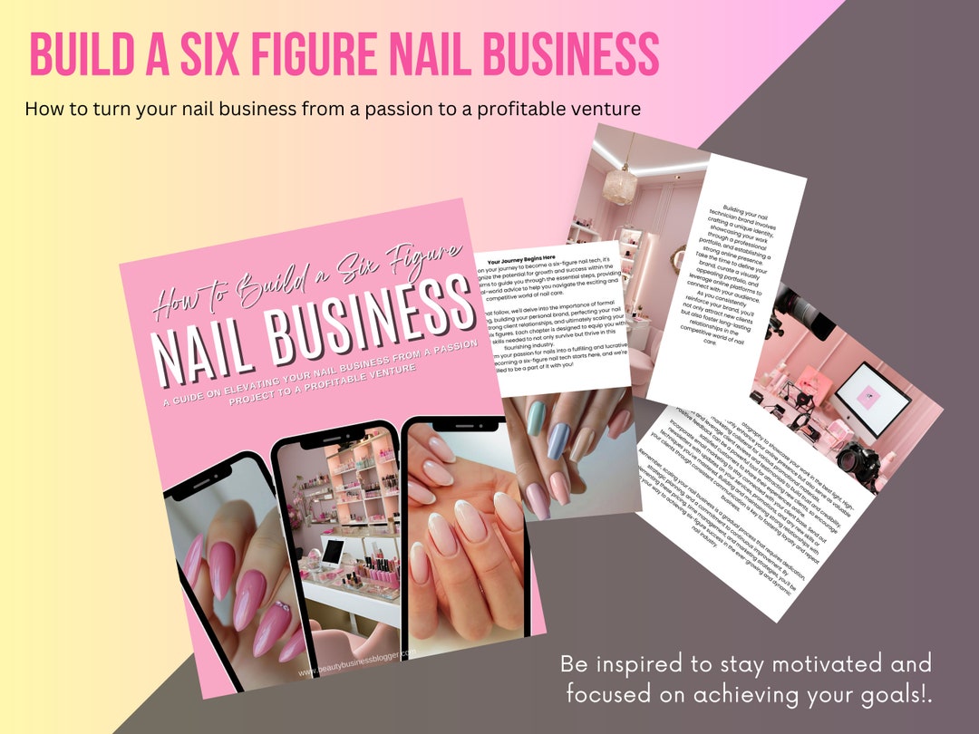 How to Build A 6 Figure Nail Business, Side Hustle Guide for Nail Techs ...