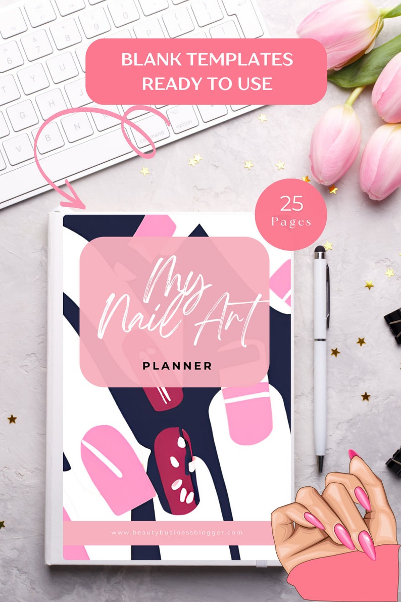 My Nail Art Planner, Nail Artist Workbook, Nail Technician Templates ...