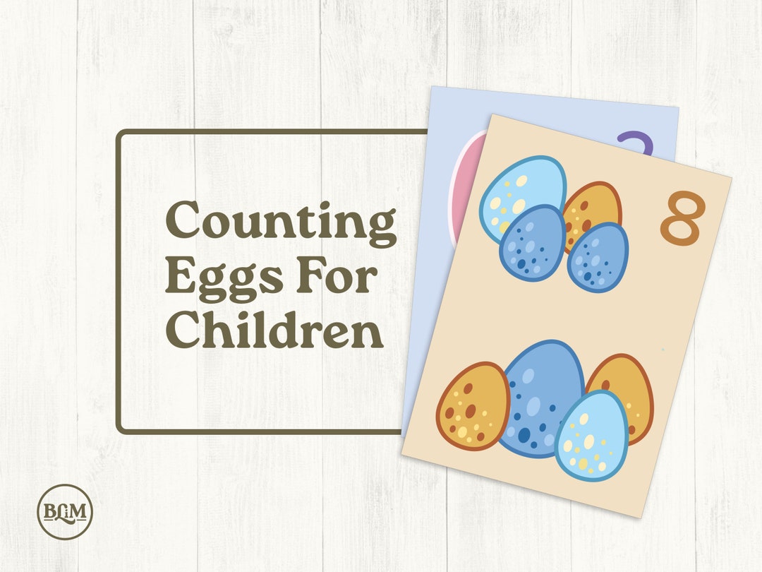 Learn to Count FLASHCARDS for Kids - Counting EGGS - Cute ...