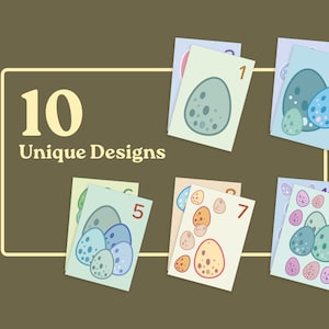 Learn to Count FLASHCARDS for Kids - Counting EGGS - Cute ...