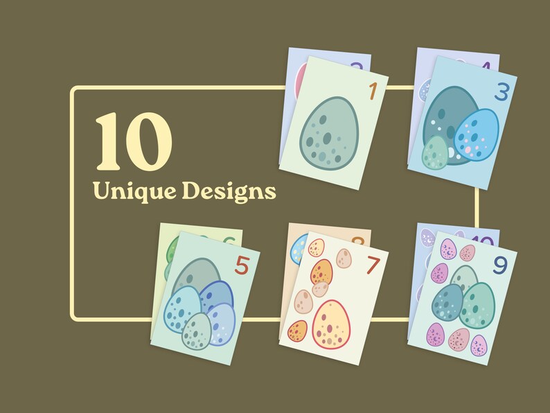 Learn to Count FLASHCARDS for Kids - Counting EGGS - Cute ...