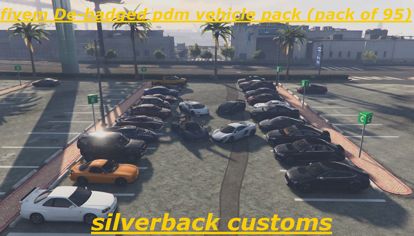 Fivem Standard Vehicle Pack for PDM All De-badged (total Amount of ...