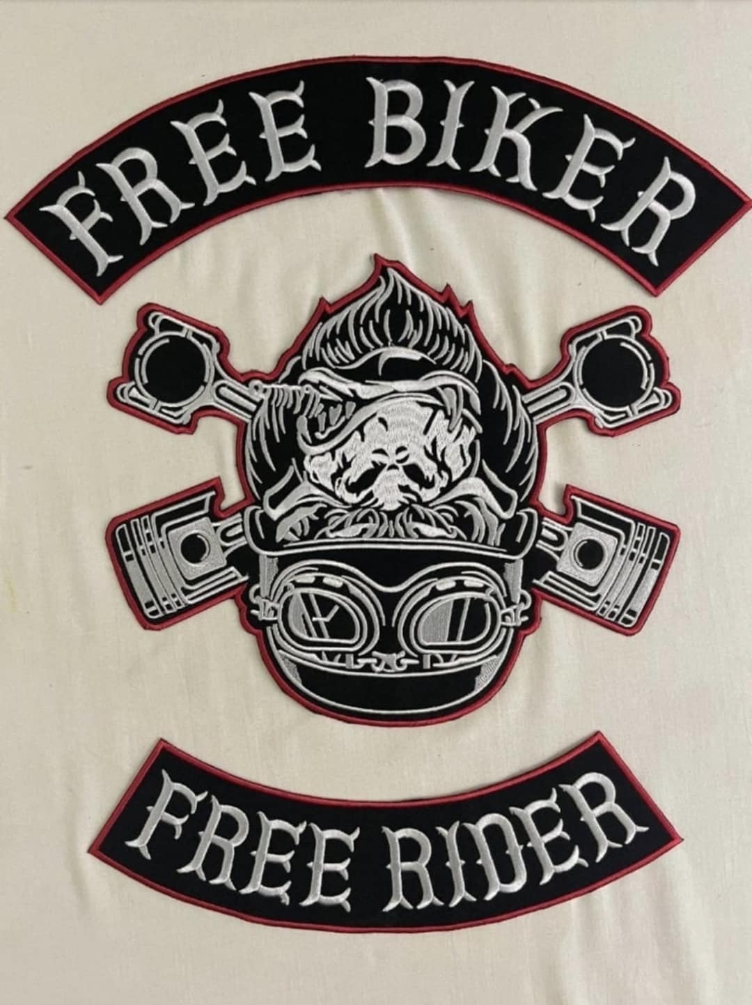 Free Biker Free Rider. App Face Embroirdery Patches Set. Iron On. - Etsy