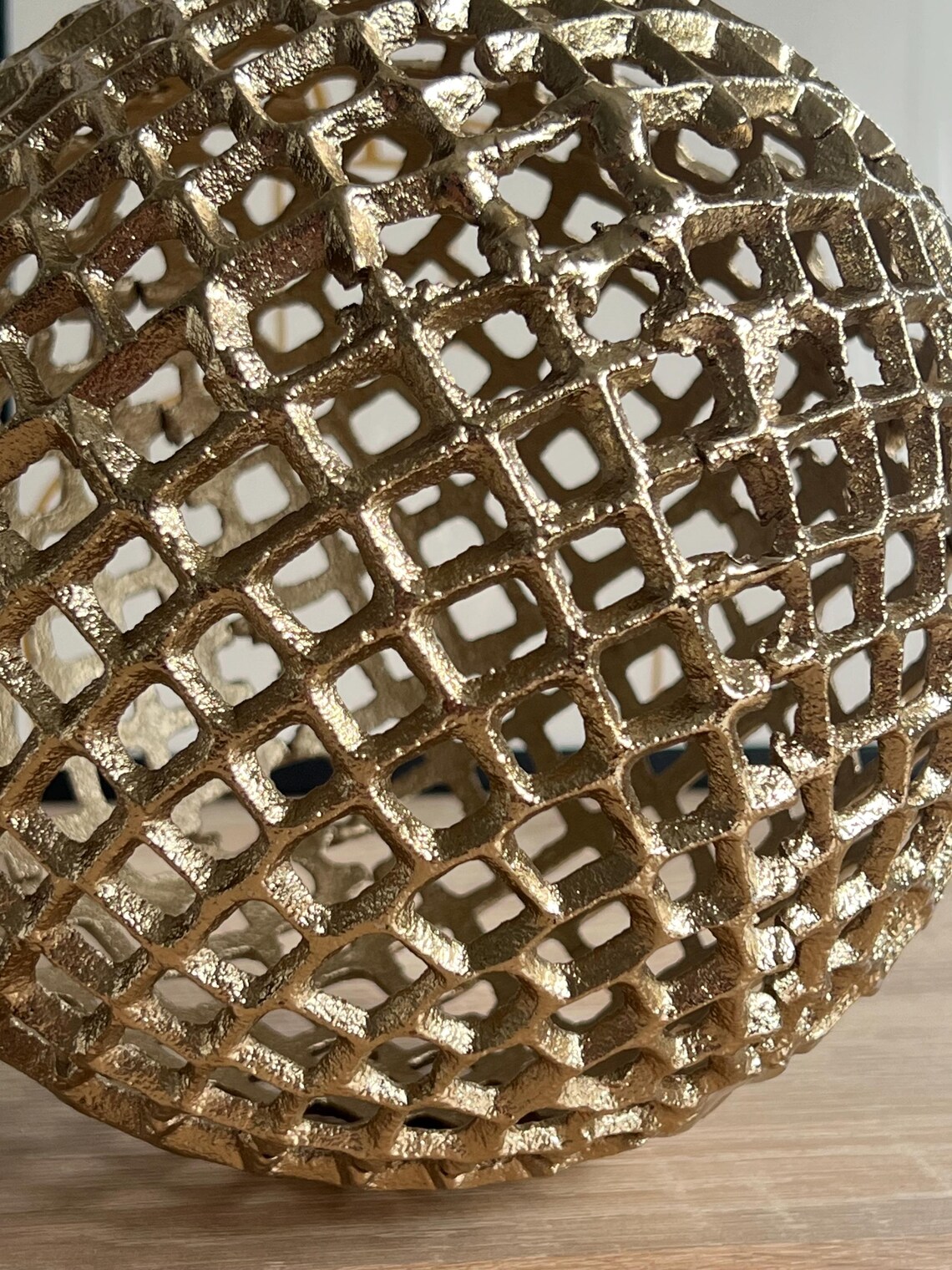 Ball Statue - Metal Ball - Decorative Figure Gold - Sculpture Table ...