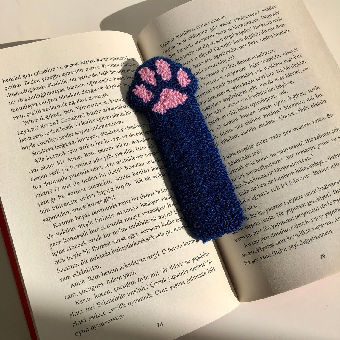 Handcrafted Punch Needle Bookmarks, Page Markers - Etsy