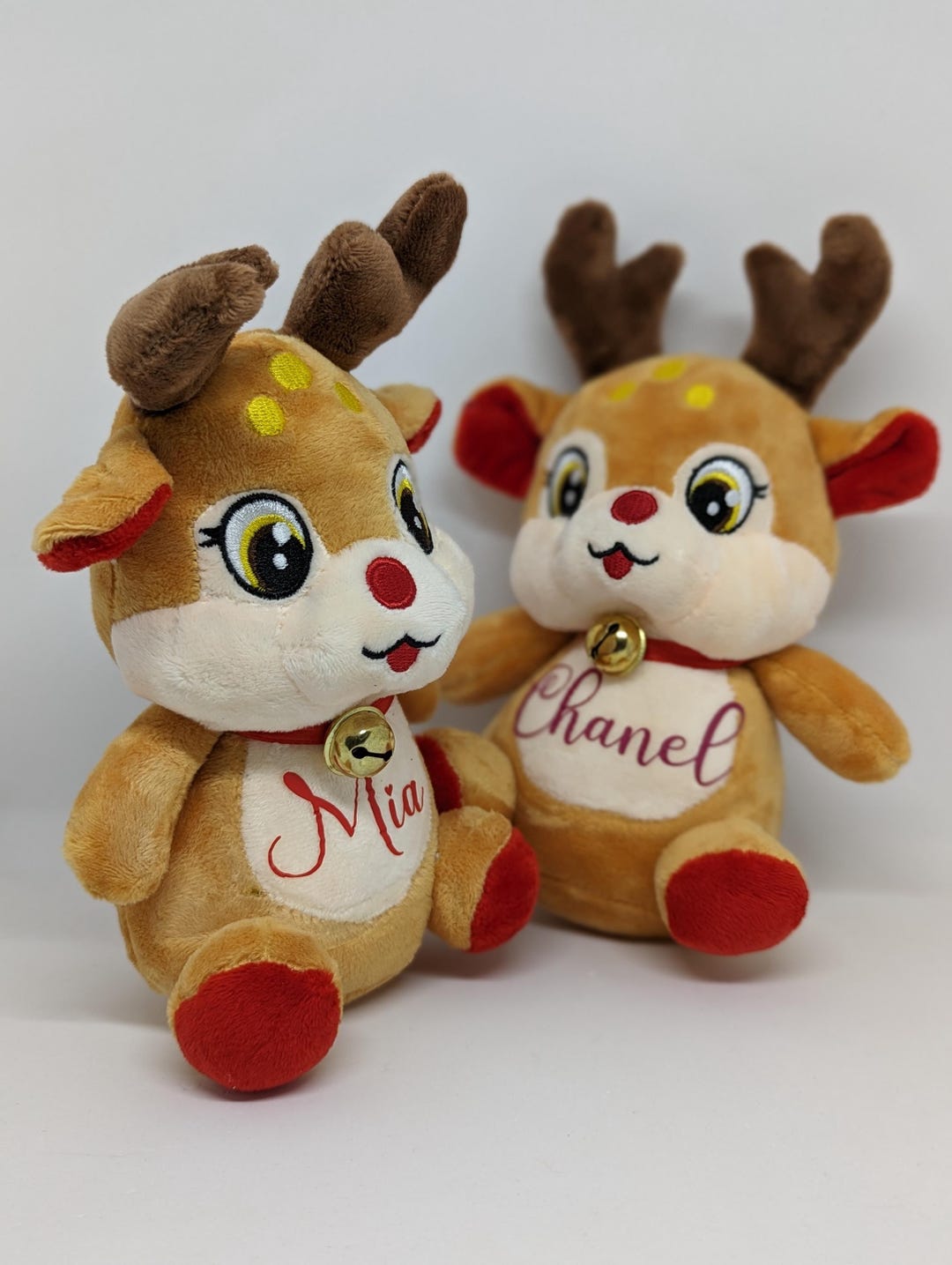 Personalised Christmas Reindeer, Custom Reindeer Plush Toy, My 1st ...