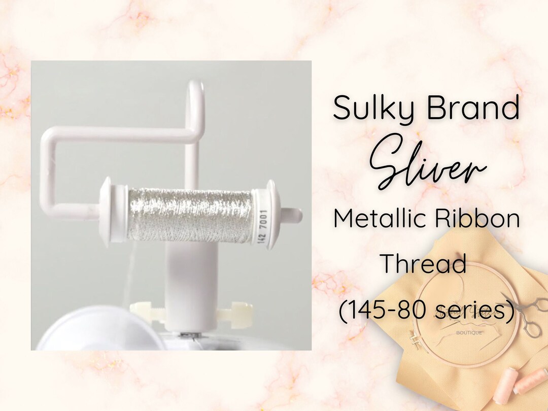 Sulky Sliver Metallic Thread Spool, Art. 145-80 Series, 250yd/225m ...