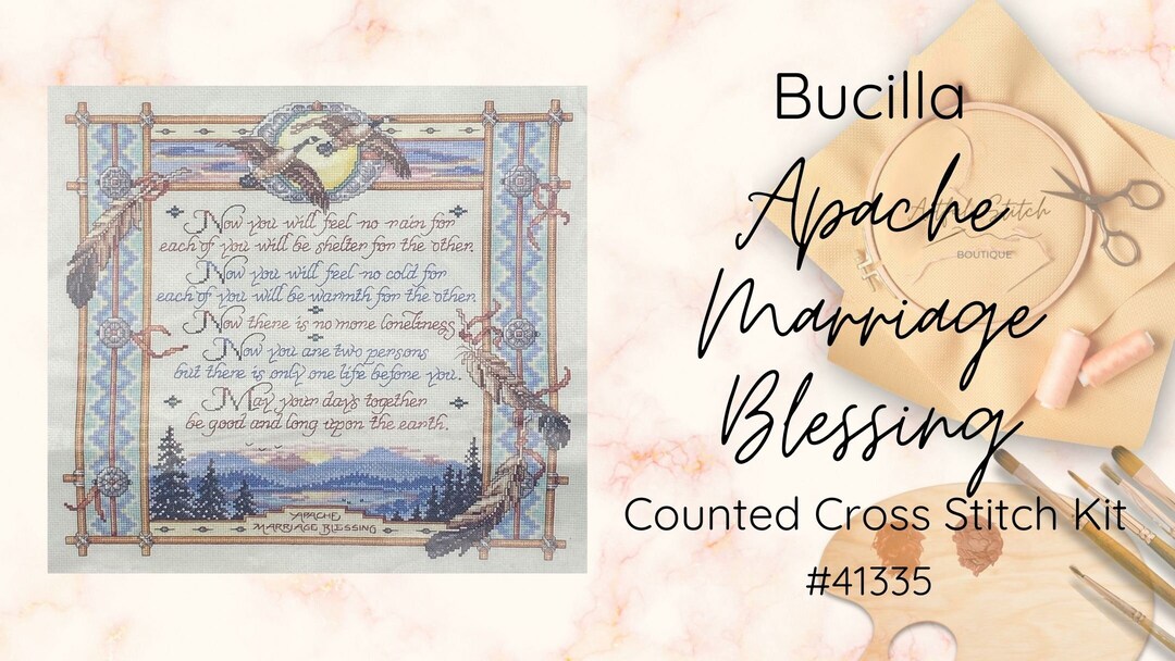 Apache Marriage Blessing by Bucilla Counted Cross Stitch Kit - Etsy