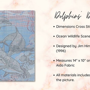The Dolphin’s Domain, Dimensions Vintage Counted Cross Stitch Kit by ...
