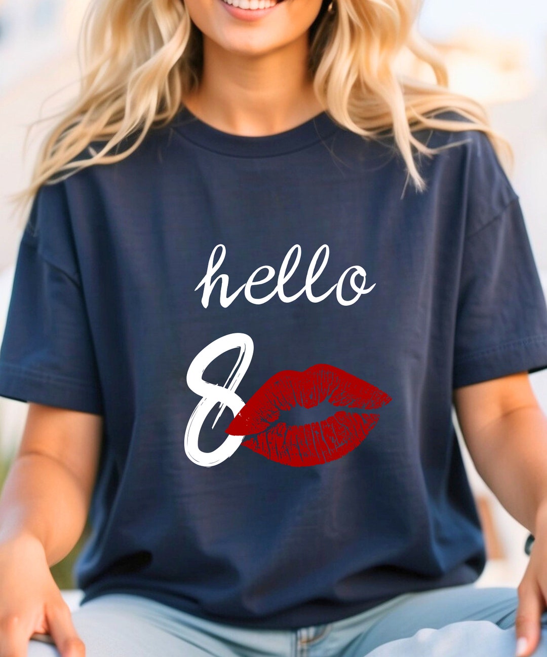 Hello 80th Shirts 80th Birthday Gift Hello Eighty Tee 80 Years Old ...