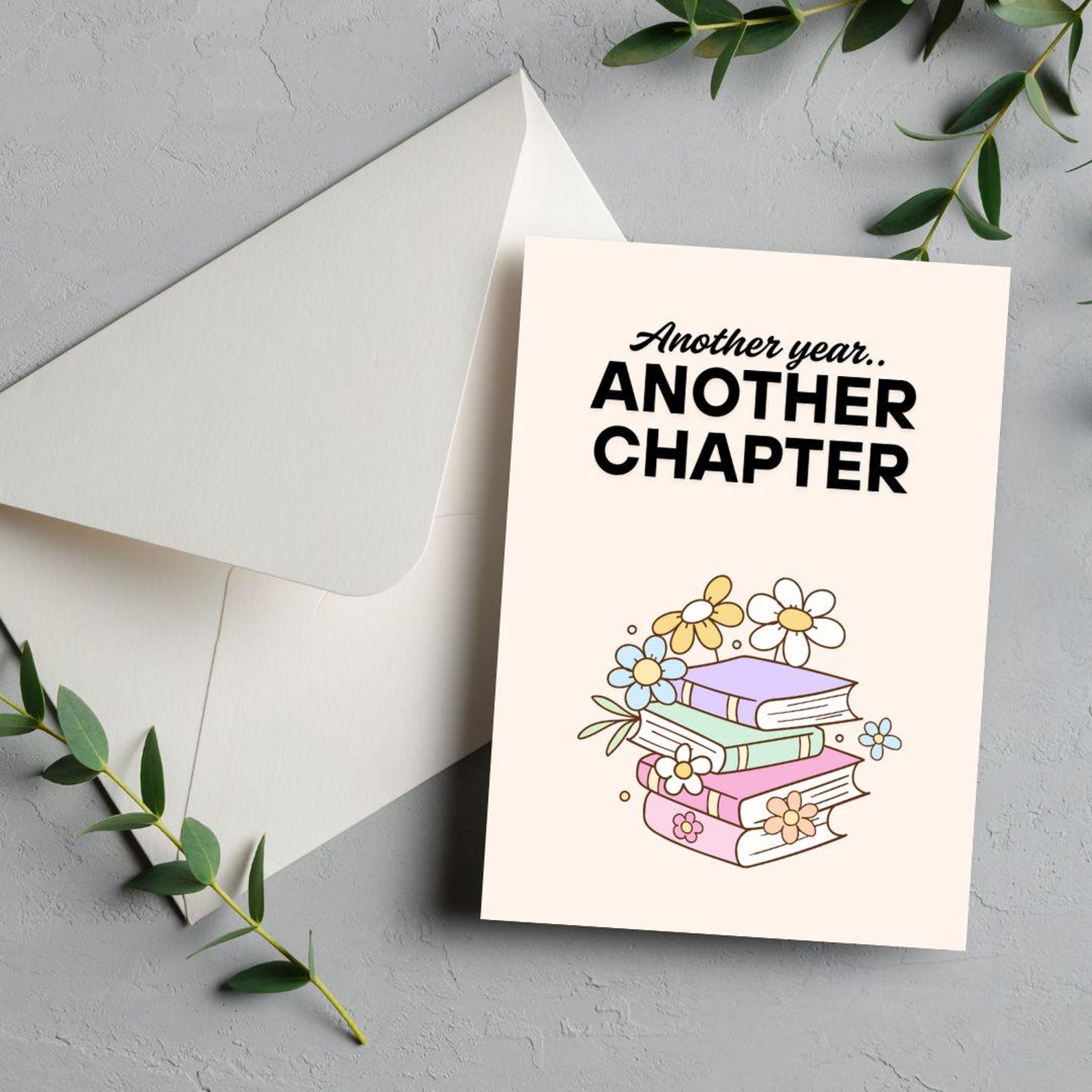 Birthday Card for Readers | Bookish Greeting Card | Book Lover Gift ...