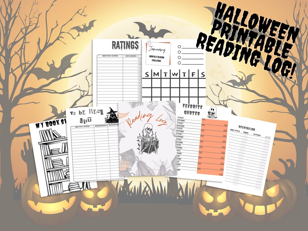 Reading Tracker Printable 2024 | Book Journal Template | Digital Book ...