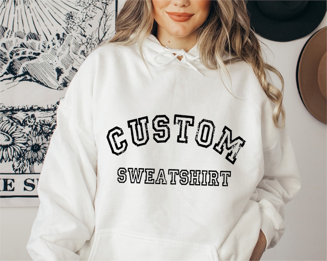 Custom Sweatshirt, Personalized University Hoodie, Sorority Sweatshirt ...