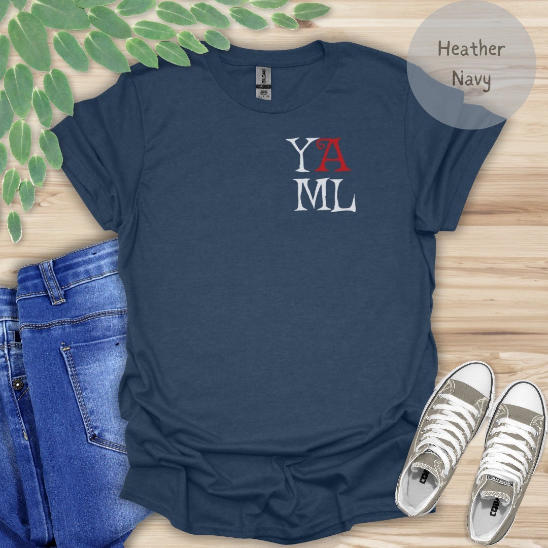 Funny Programmer T-shirt, My Blood Type is YAML Funny Geek, Nerd Humor Shirt, Software Developer ...