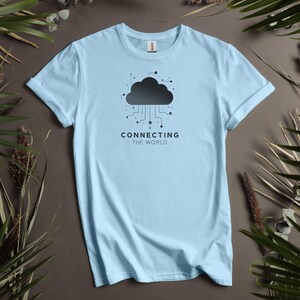 Cloud Connecting the World T-shirt: Tech Graphic Tee - Etsy