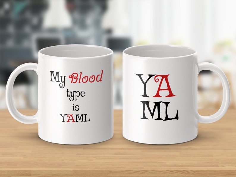 My Blood Type is YAML, Devops Engineer Mug, Funny Developer Coffee Cup ...