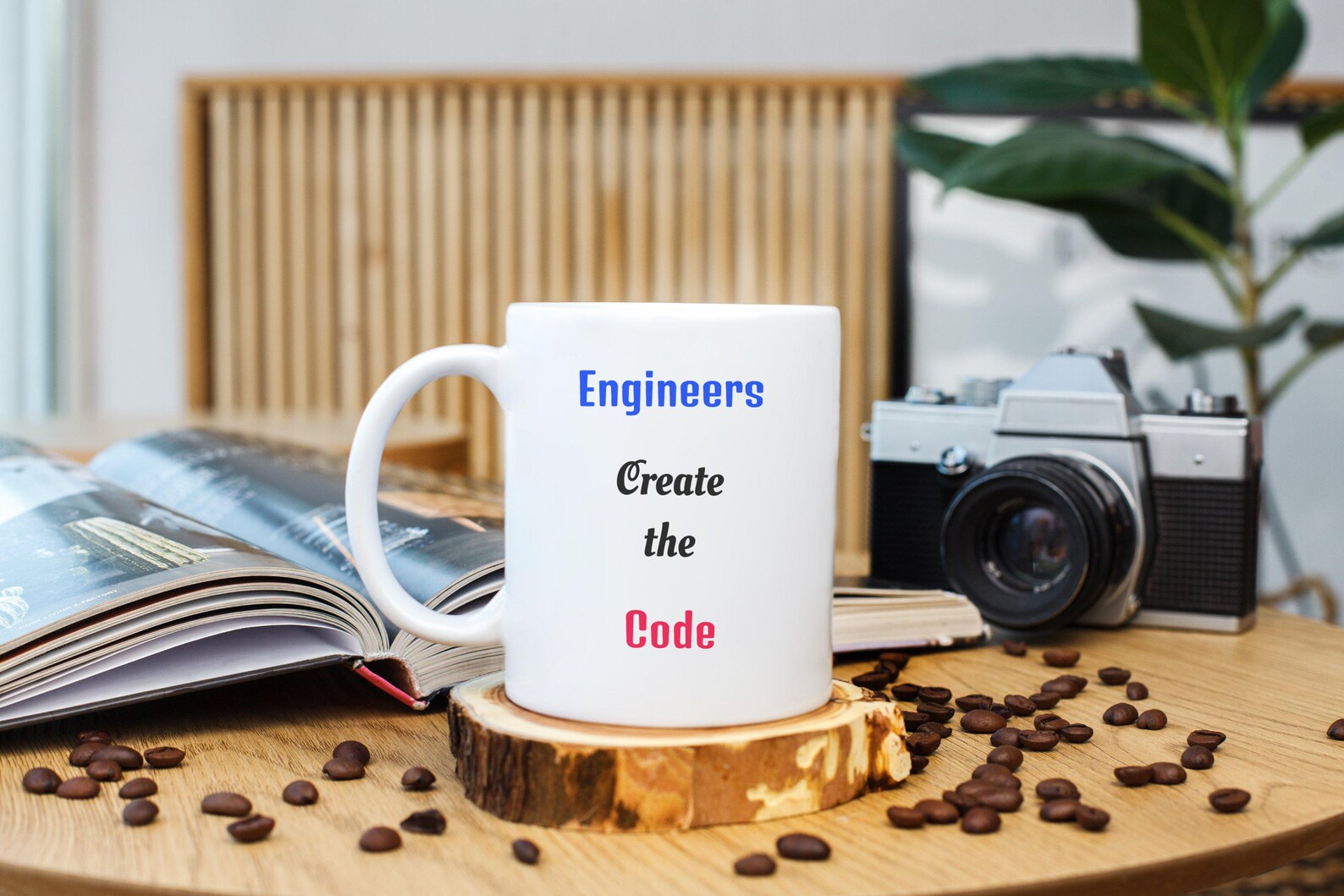 Inspirational Quote Mug for Engineers and Teachers, Create the Code ...