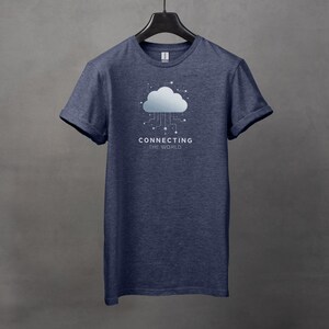 Cloud Connecting the World T-shirt: Tech Graphic Tee - Etsy