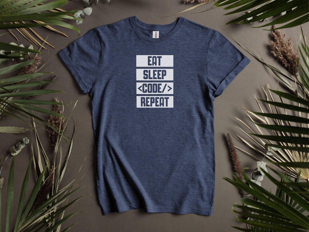 Funny Programmer T Shirt Eat Sleep Code Repeat T Shirt T For 4036