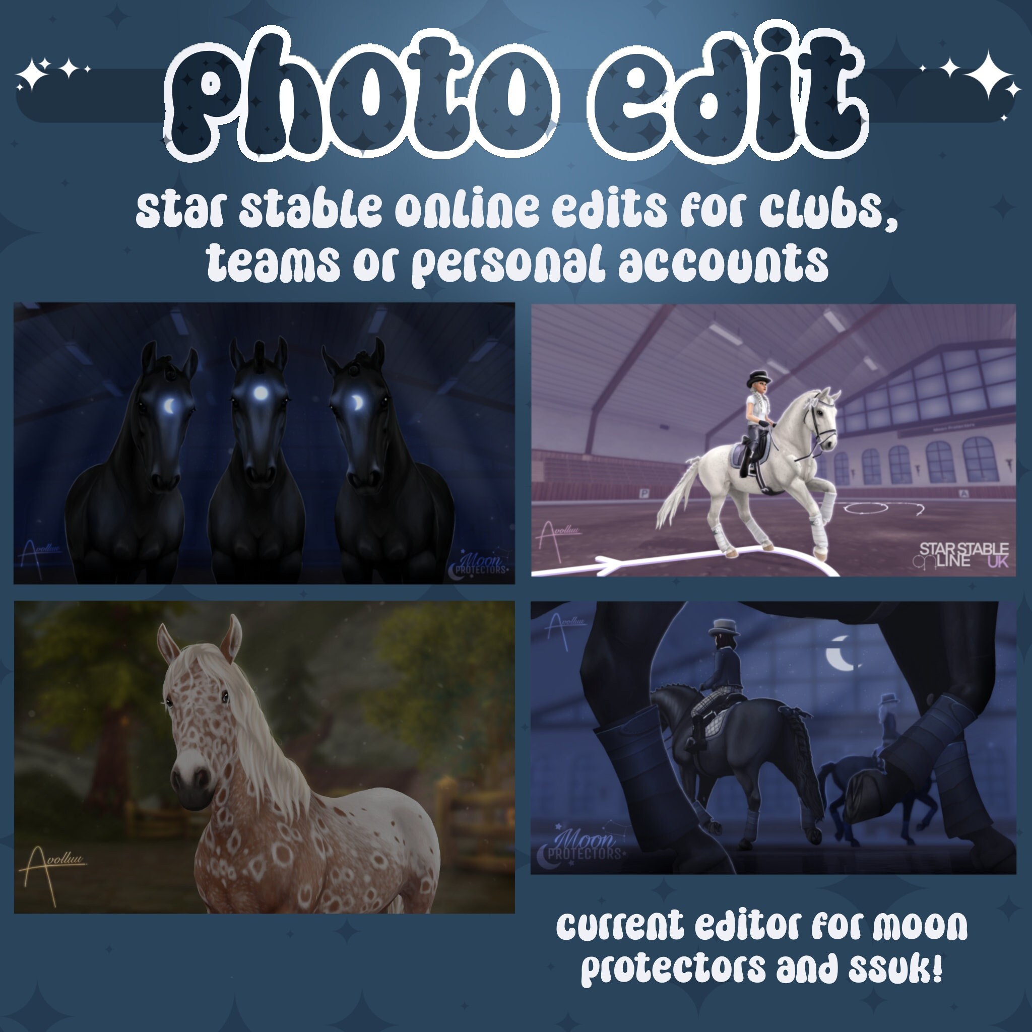 Star Stable Online Photo Edit SSO Club, Team or Personal Edit Custom ...