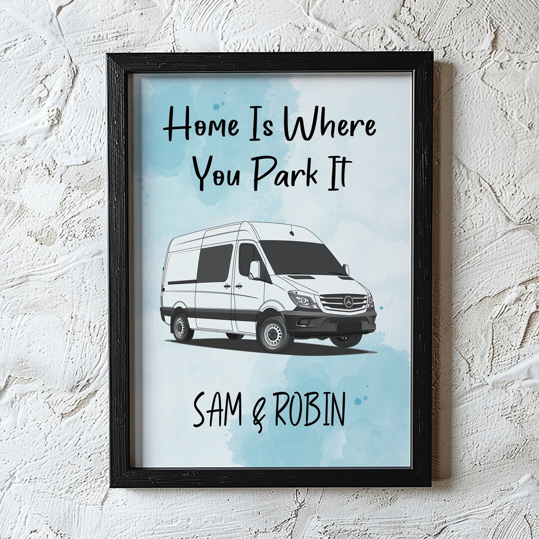 Customisable Mercedes Sprinter Van Decor - Personalised Wall Art - Etsy
