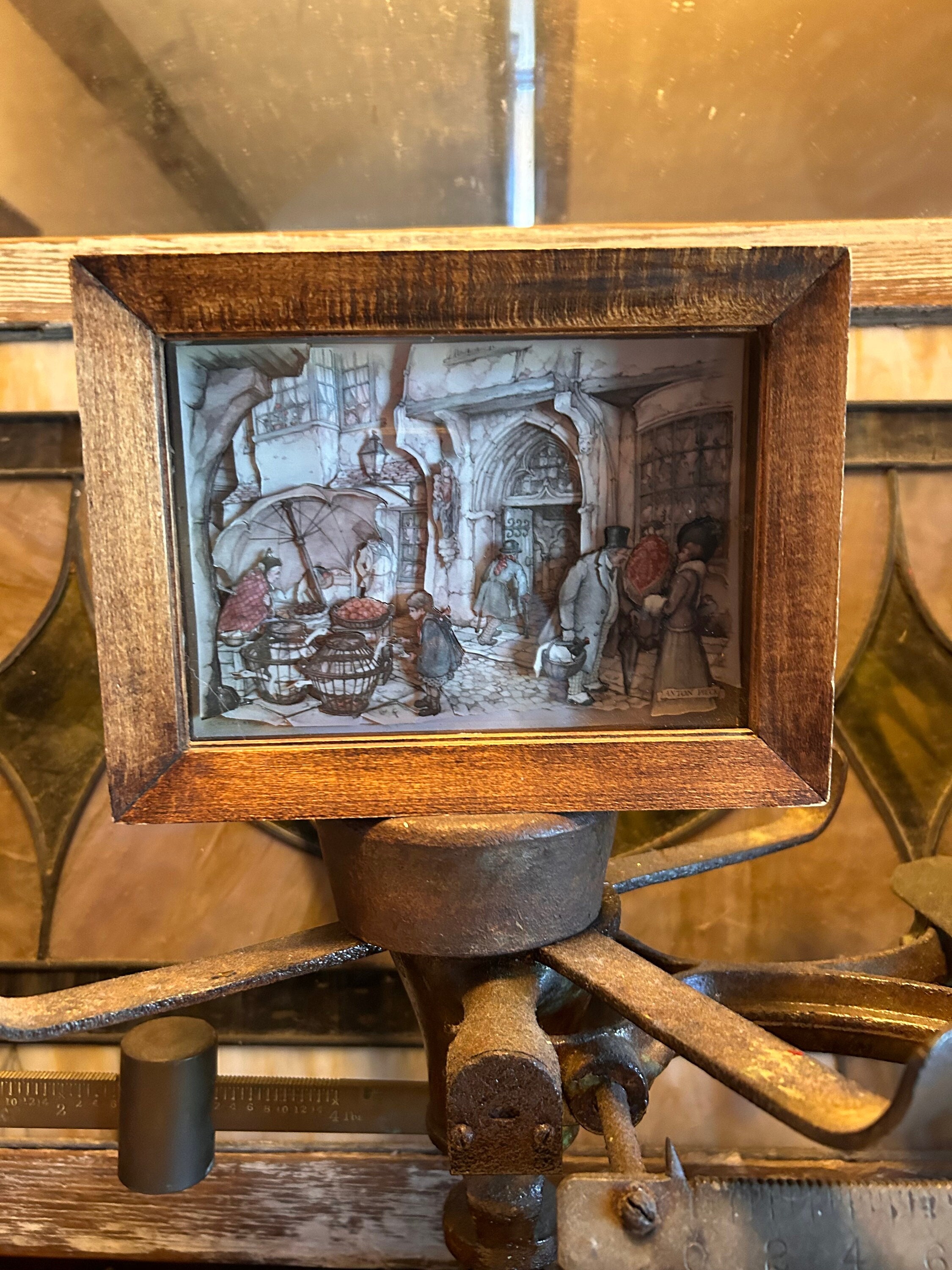 Vintage Anton Pieck 1960's Market Scene Shadow Box 3D Tole Paper Art - Etsy