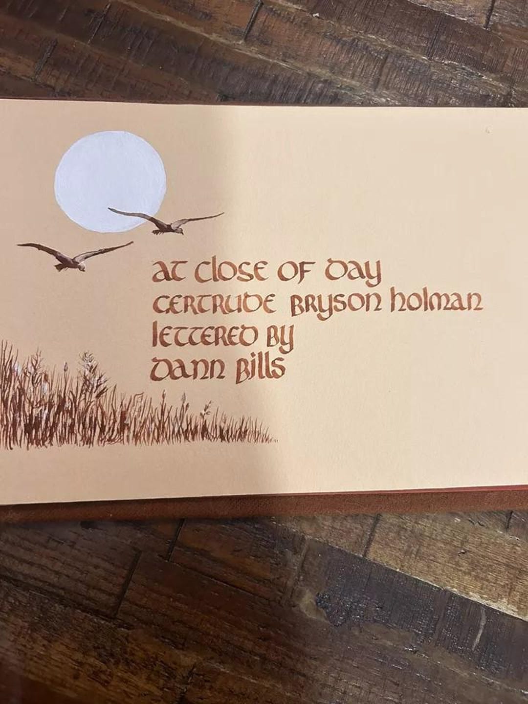 Poetry in Motion, Hand Lettered Hand Painted Book Copy of Gertrude ...