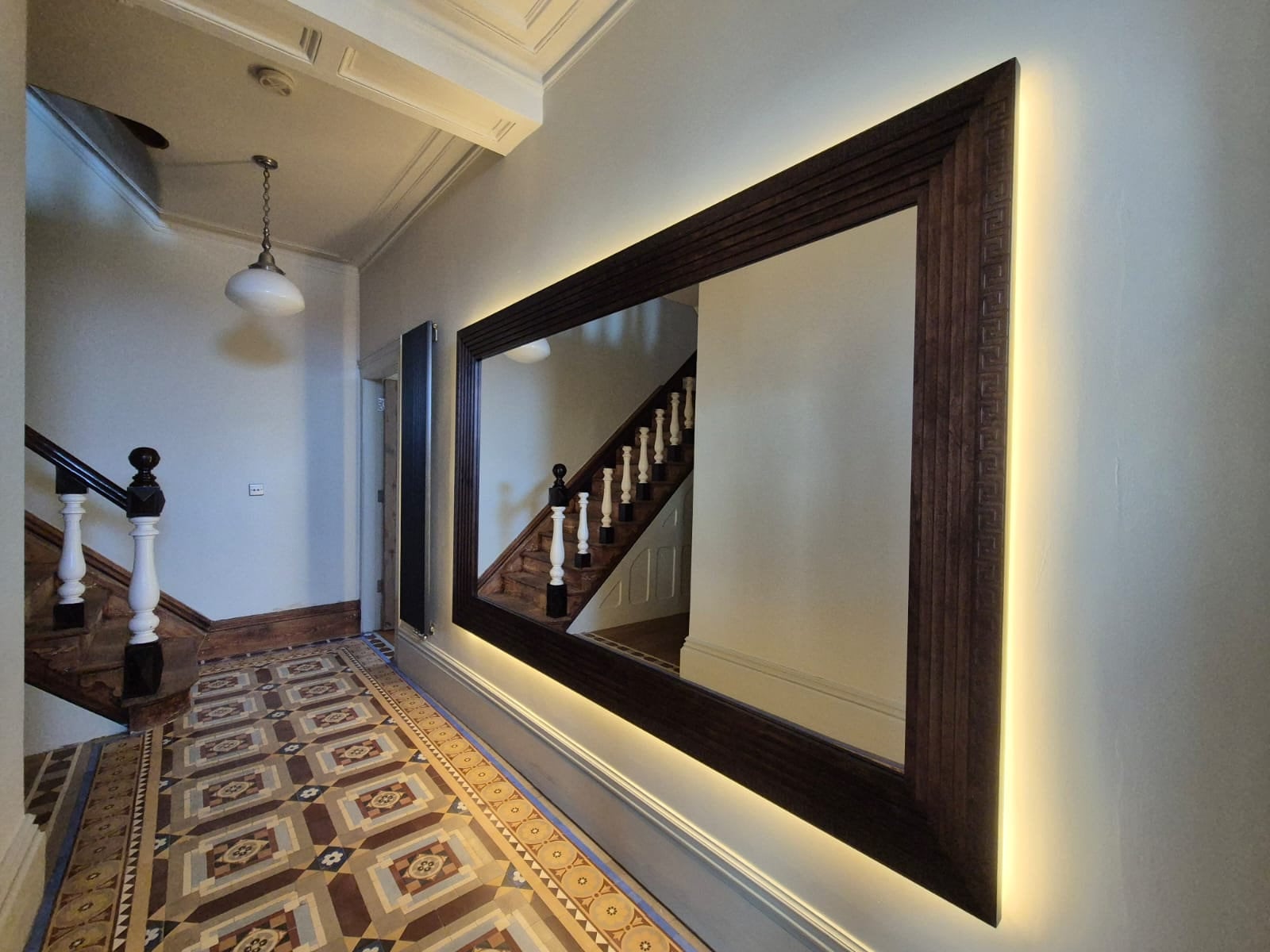 Extra-large Wall Mirror With LED Lights. Made to Order. Custom Designs ...