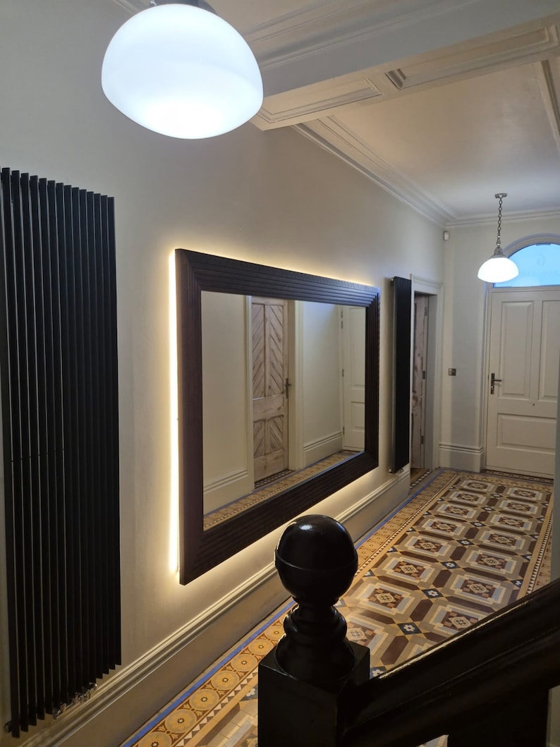 Extra-large Wall Mirror With LED Lights. Made to Order. Custom Designs ...