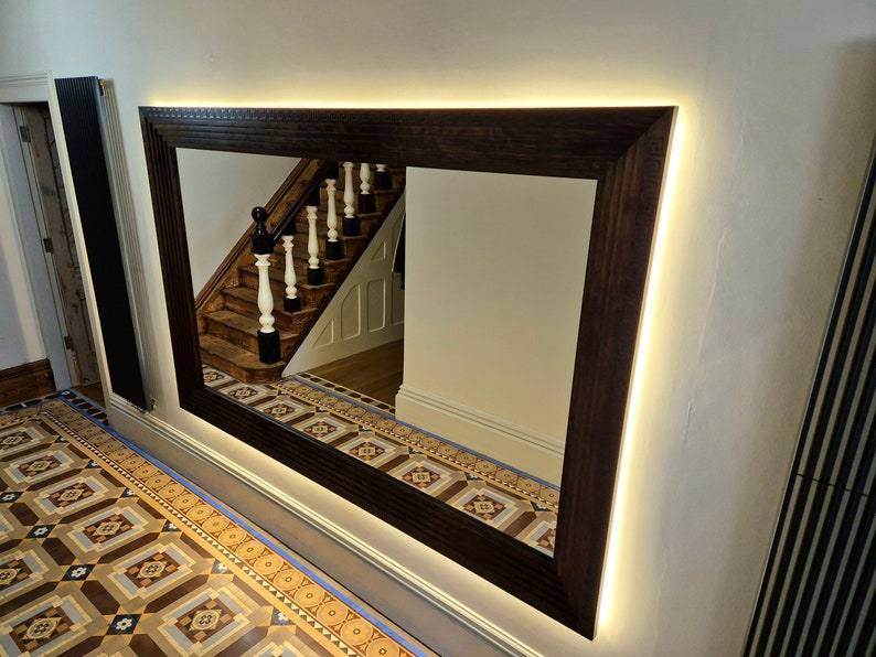 Extra-large Wall Mirror With LED Lights. Made to Order. Custom Designs ...